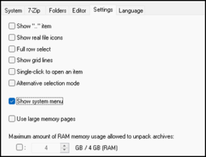 Using 7-zip File Manager - Safe Computer